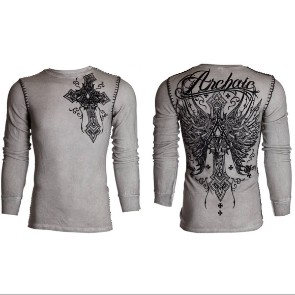 Affliction | Shirts | Archaic By Affliction Mens Thermal Shirt Dead ...